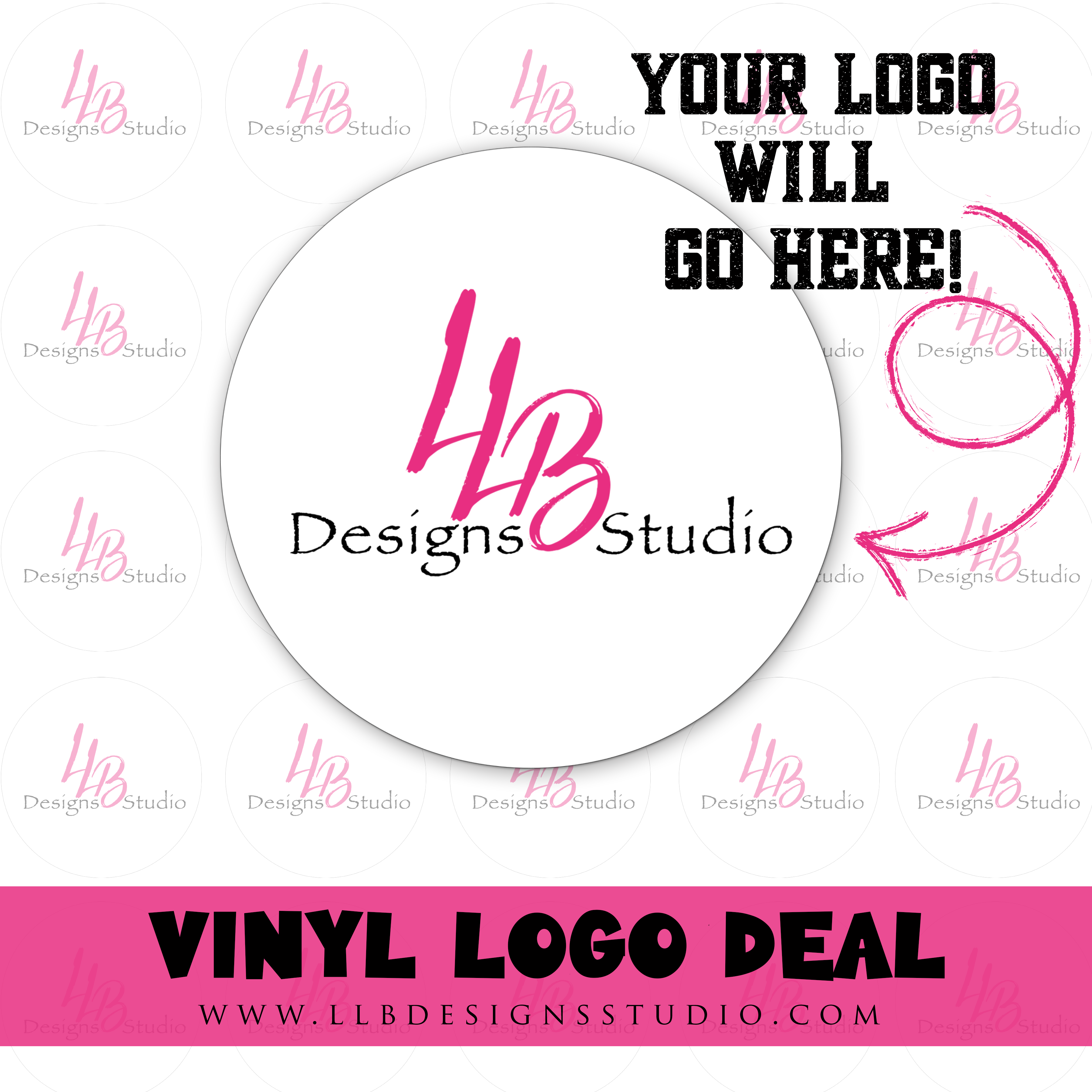 Custom Round Vinyl Logo Stickers - 48 pack – LLBdesigns